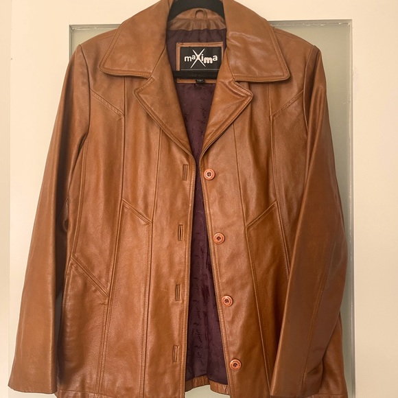 Maxima | Jackets & Coats | Vintage Leather Jacket | Poshmark